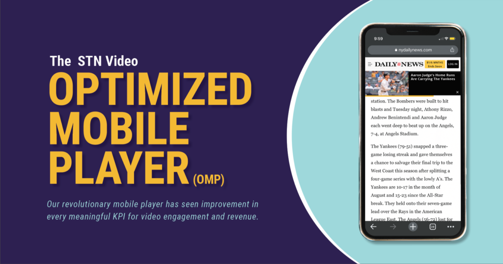 STN Video's Optimized Mobile Player effectively addresses and improves ...