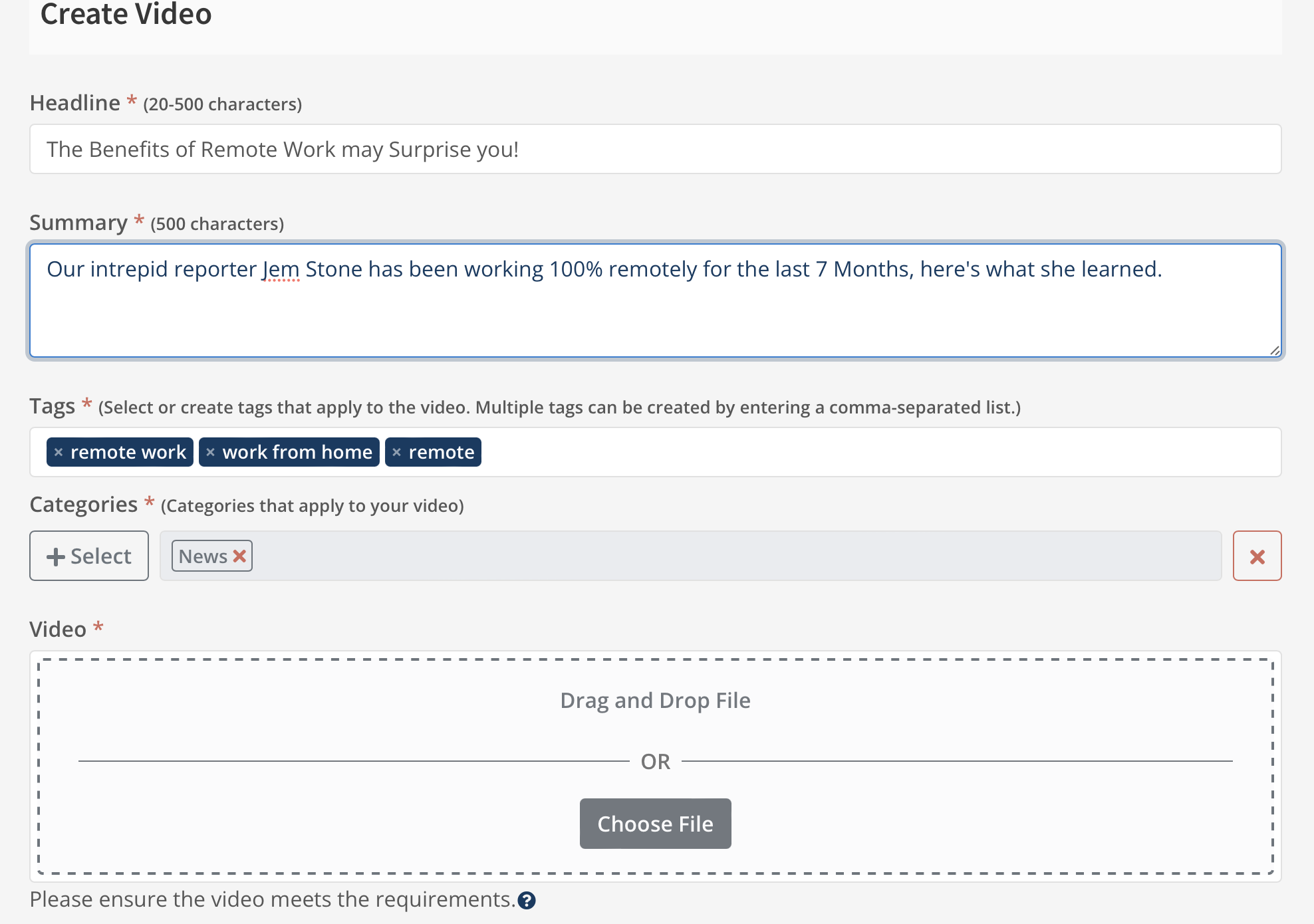 Uploading Videos - STN Video
